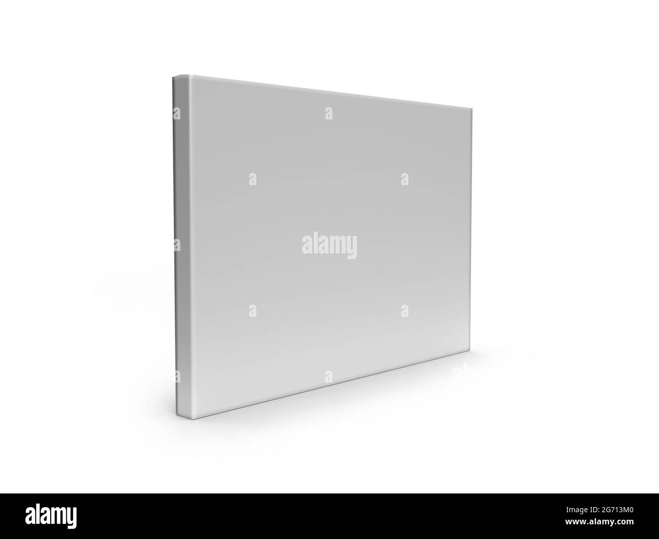 Thin A4 Box Packaging 3D illustration Mockup Scene on Isolated ...