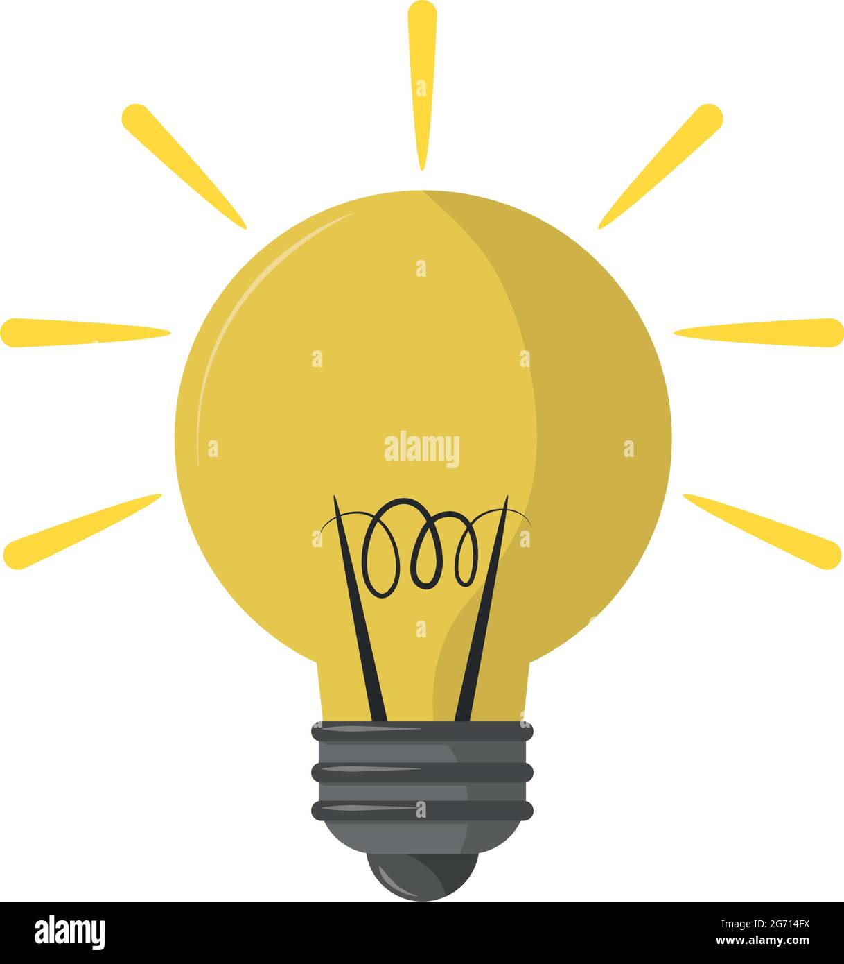 bright light bulb Stock Vector Image & Art - Alamy