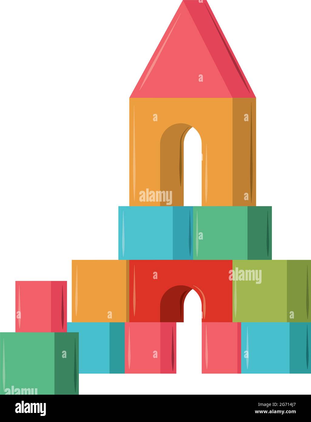 block castle toy Stock Vector Image & Art - Alamy