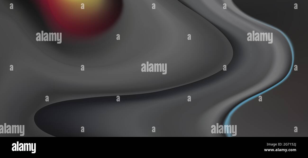 Web header background design with liquid ash paint flow. Abstract fluid ...