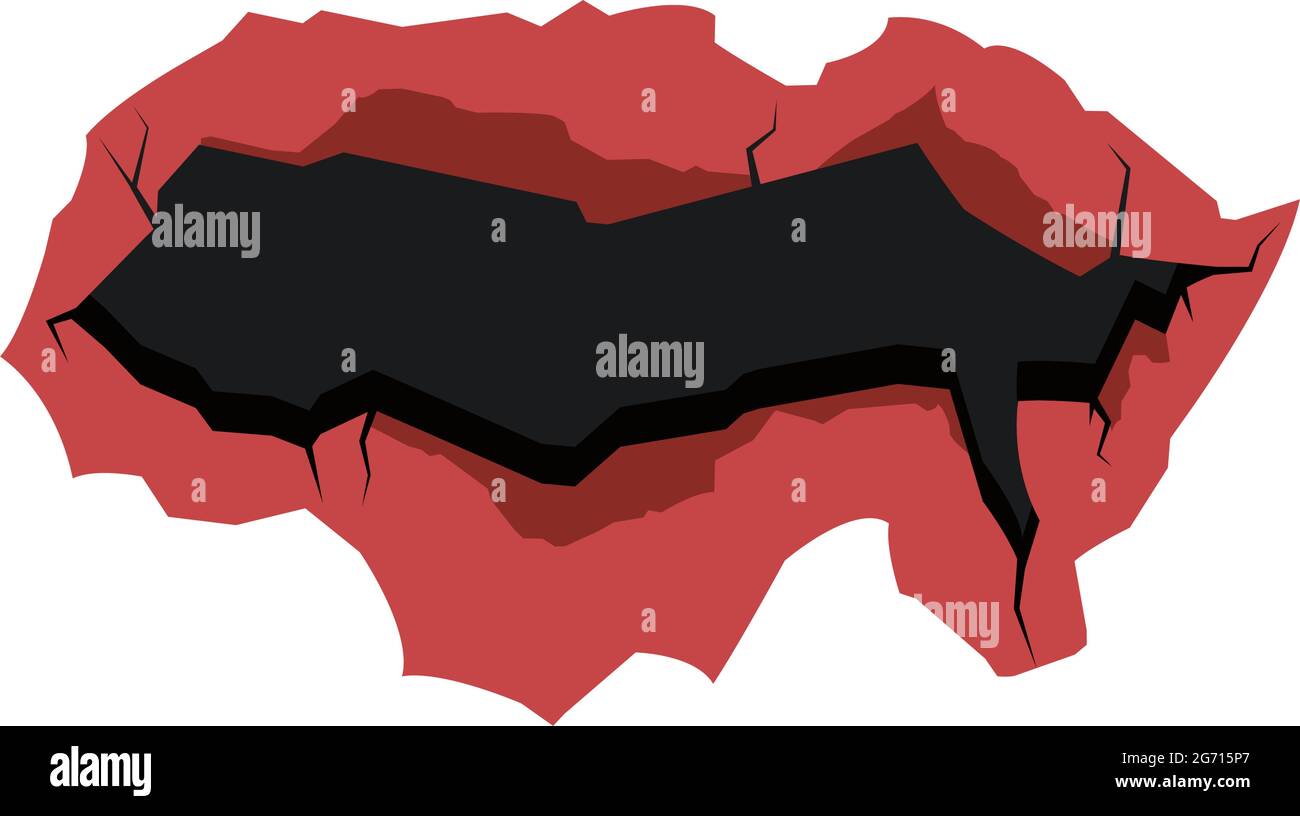 red collapse wall Stock Vector Image & Art - Alamy