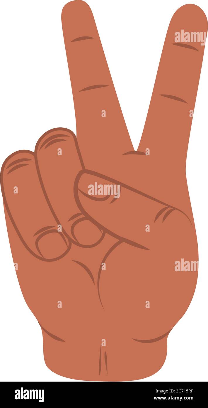 hand making peace and love sign Stock Vector Image & Art - Alamy
