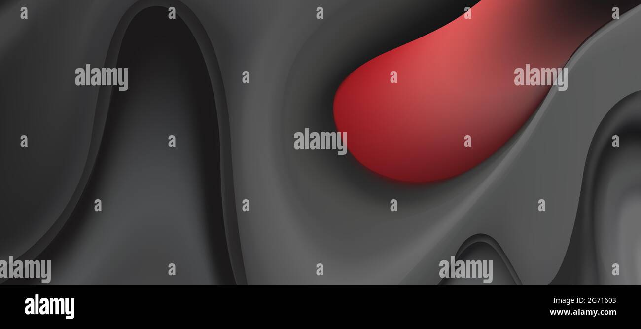 Web header background design with liquid ash paint flow. Abstract fluid ...