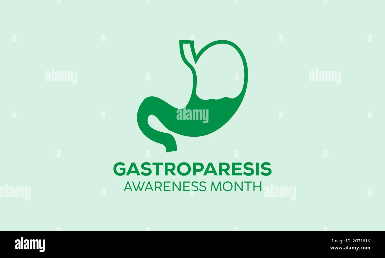 Gastroparesis awareness month vector banner, poster, background ...