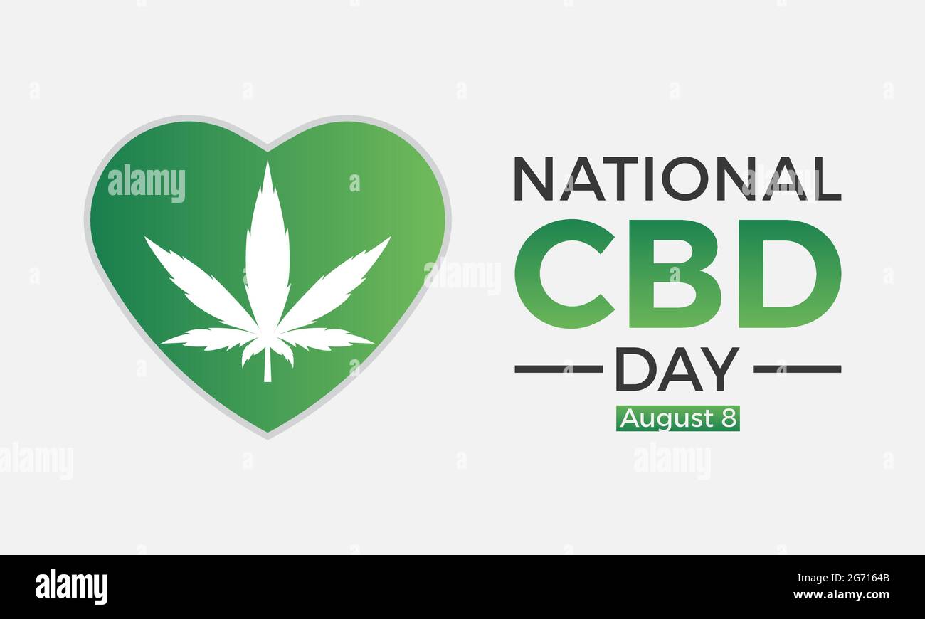 National cbd day banner, poster, card, background cbd holiday template ...