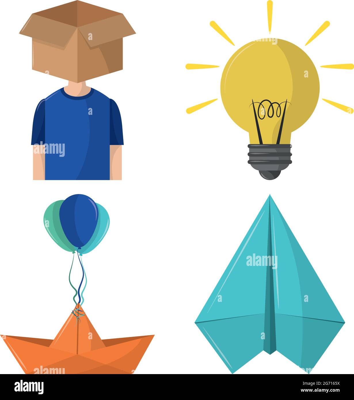 set of creativity Stock Vector Image & Art - Alamy