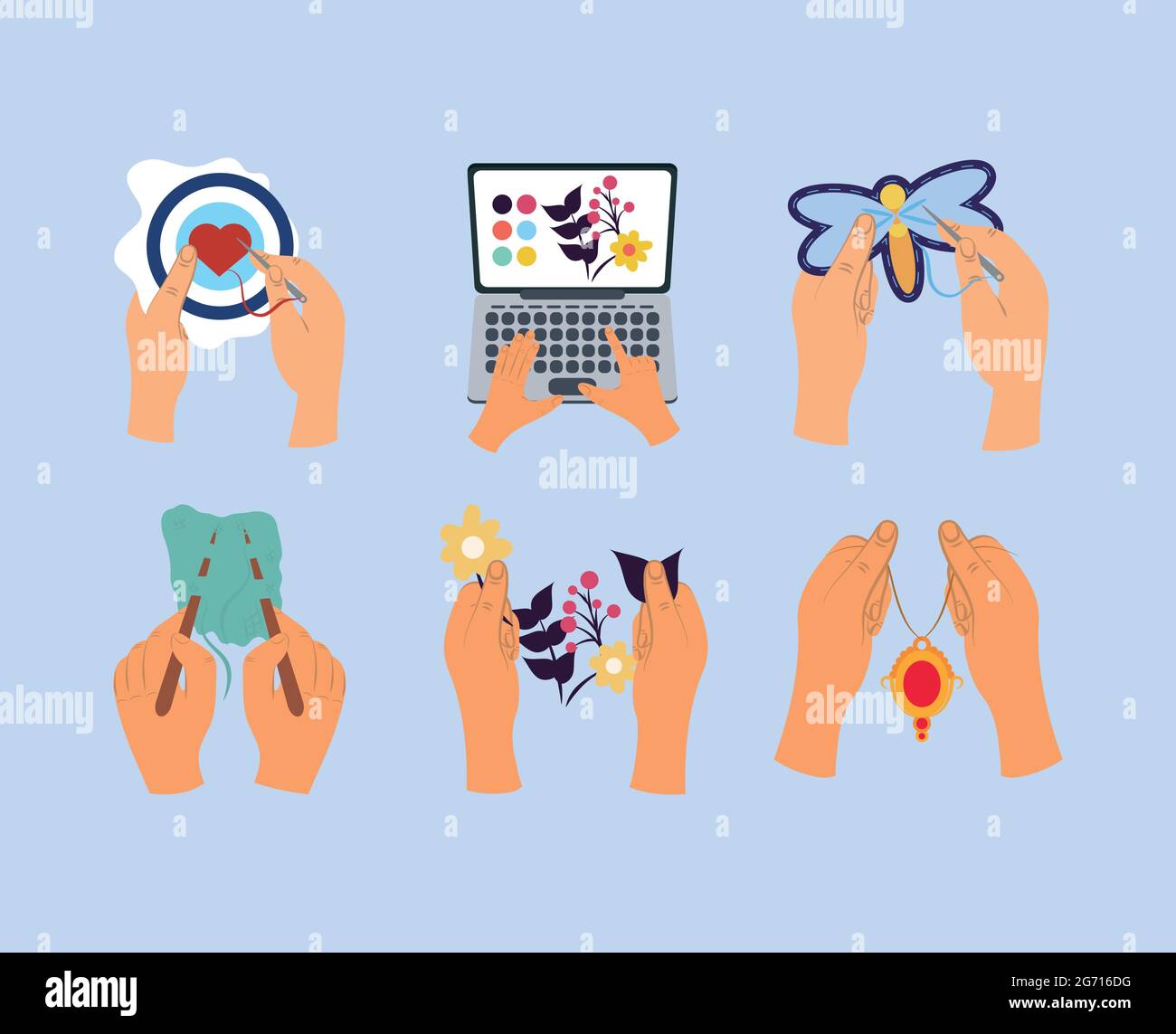 Mold made and hand made Stock Vector Images - Alamy