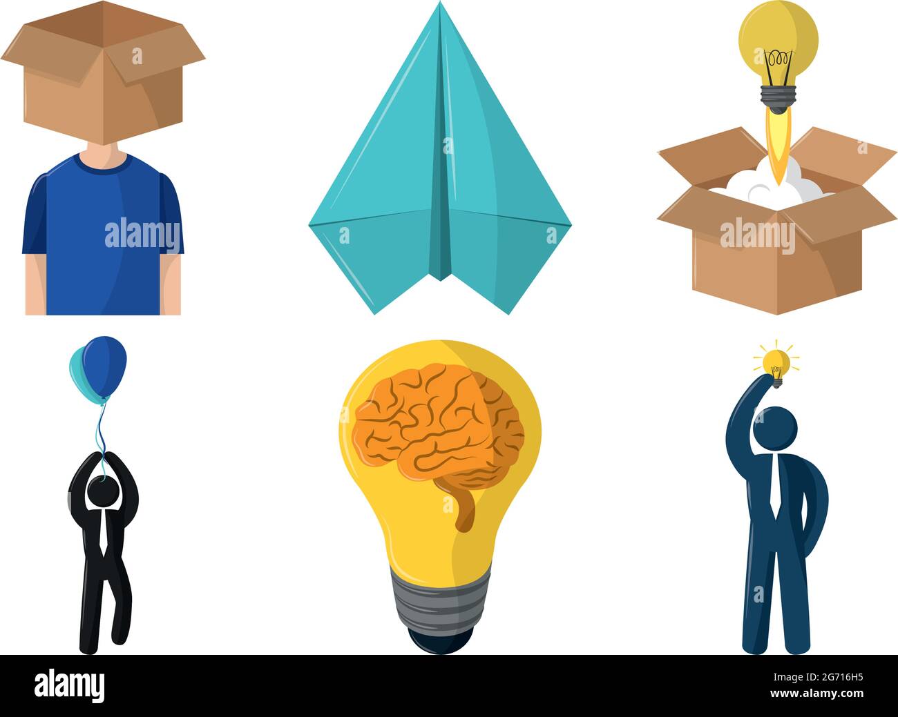 creativty and unique set Stock Vector Image & Art - Alamy