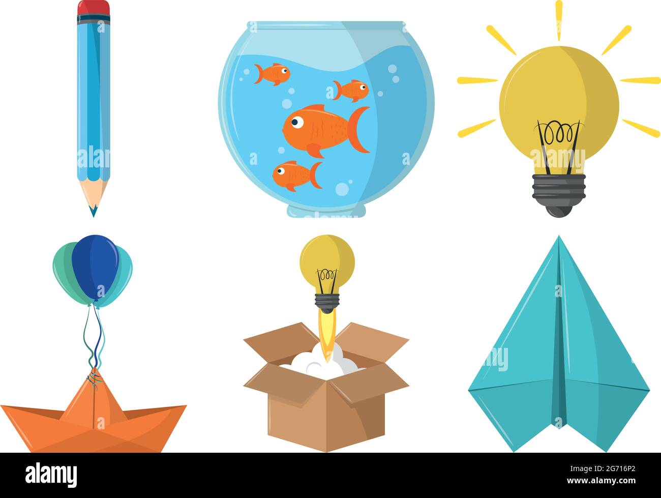 unique imagination set Stock Vector Image & Art - Alamy