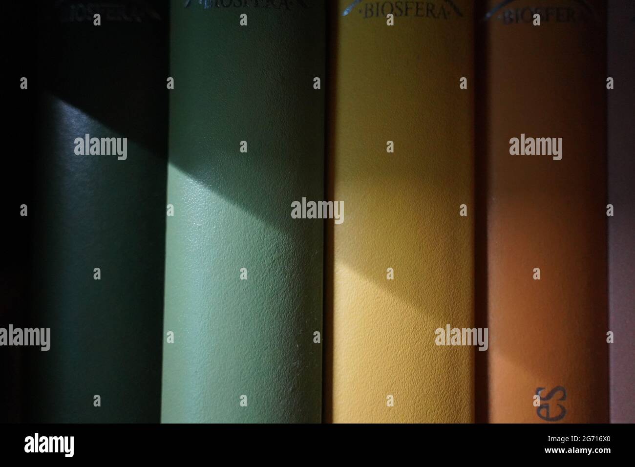 Colorful book spines hi-res stock photography and images - Alamy