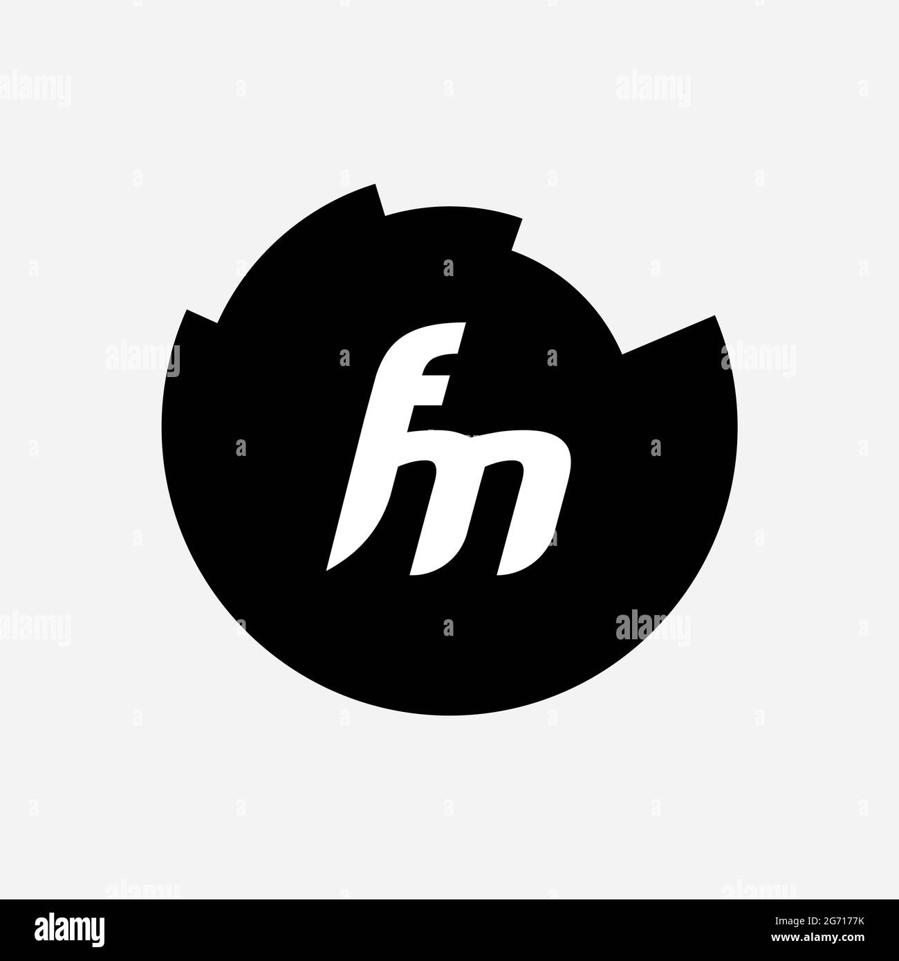 Unique Monogram Letter FM Logo Vector Stock Photo - Alamy