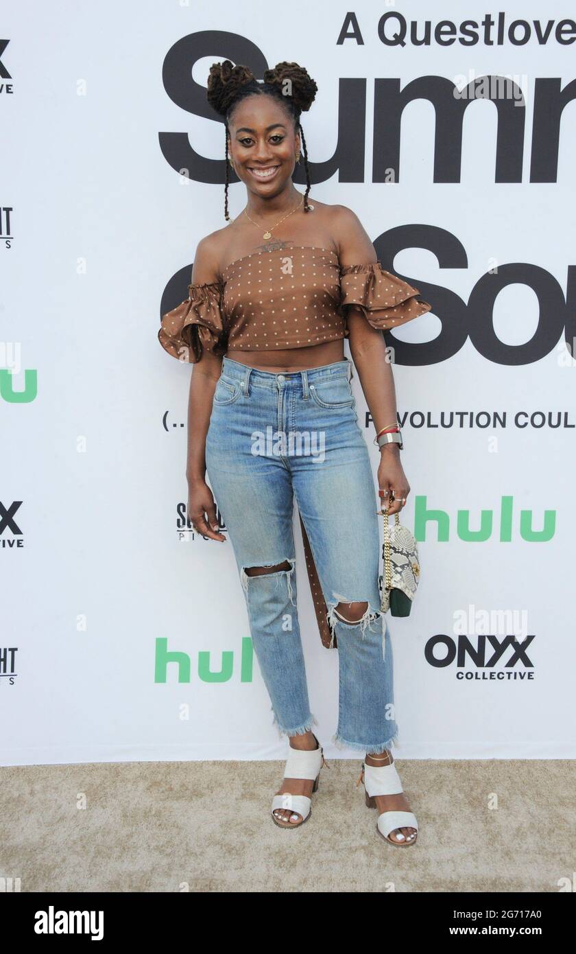 Los Angeles, USA. 9th July, 2021. Zuri Adele at arrivals for SUMMER OF ...