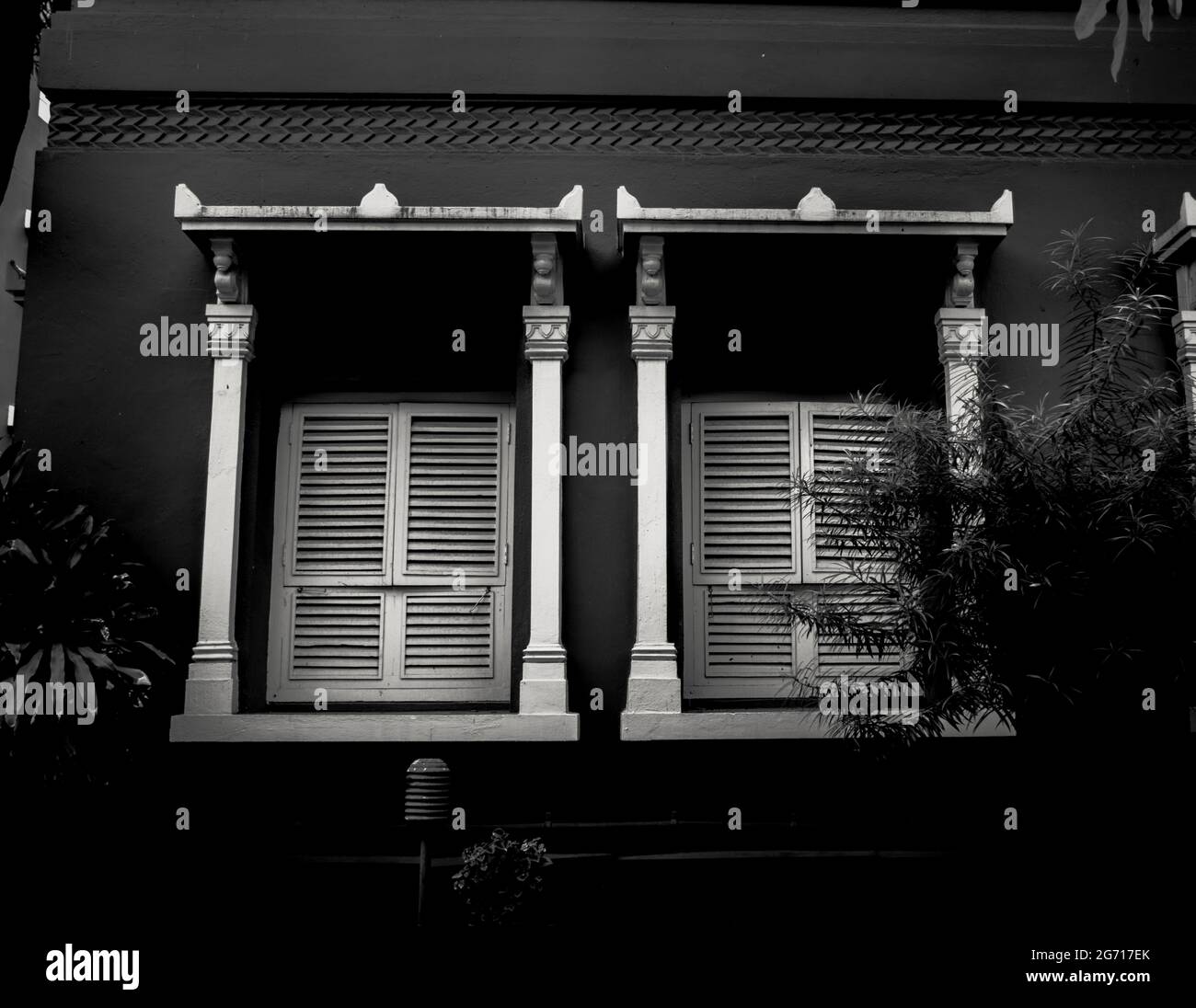 Black and white window that represent our black and white life Stock ...