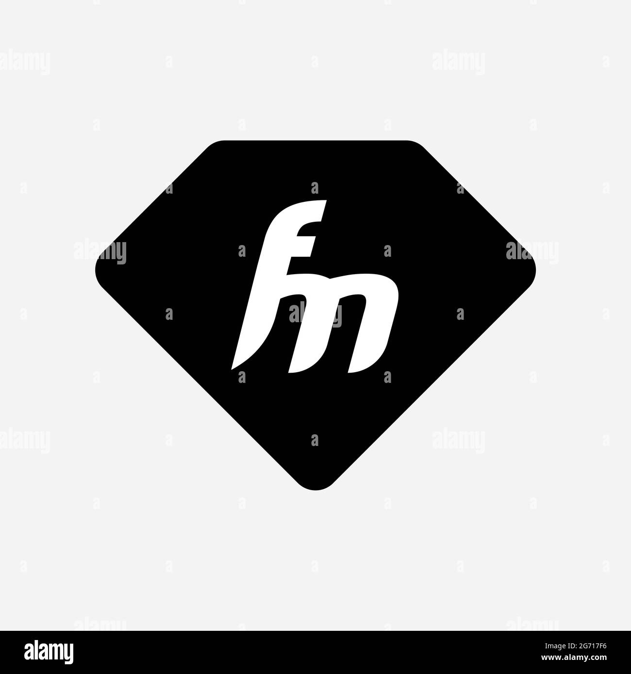 Unique Monogram Letter FM Logo Vector Stock Photo - Alamy