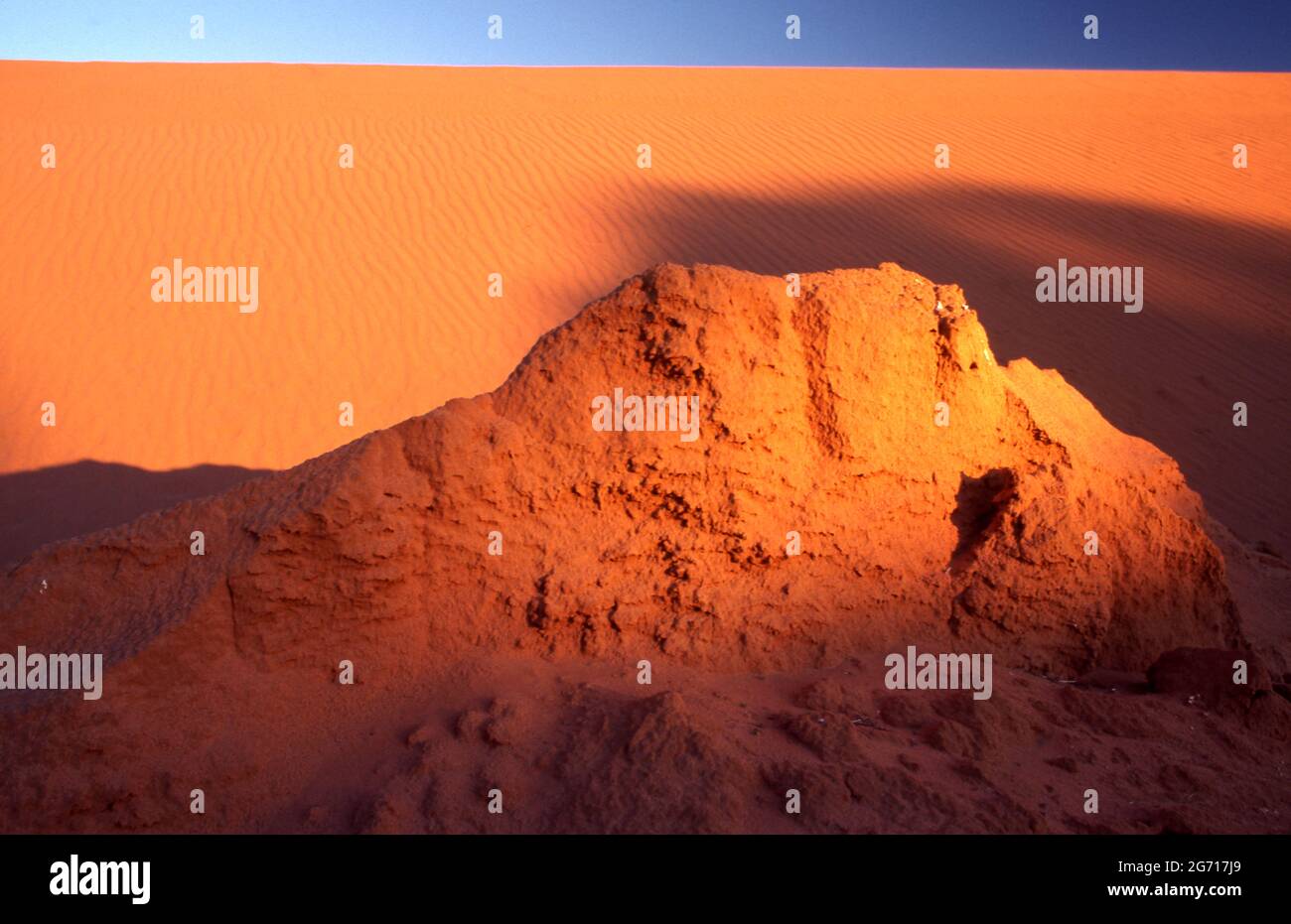 RED SAND DUNES OF THE GREAT SIMPSON DESERT, CENTRAL AUSTRALIA Stock ...