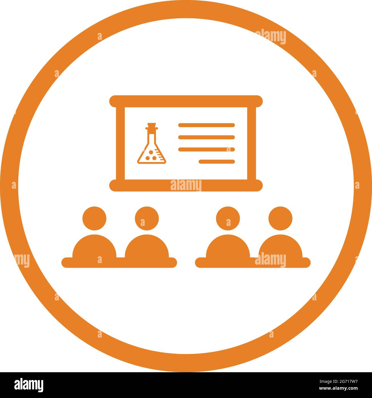 Training Icon Teacher Learner Classroom Cut Out Stock Images & Pictures ...