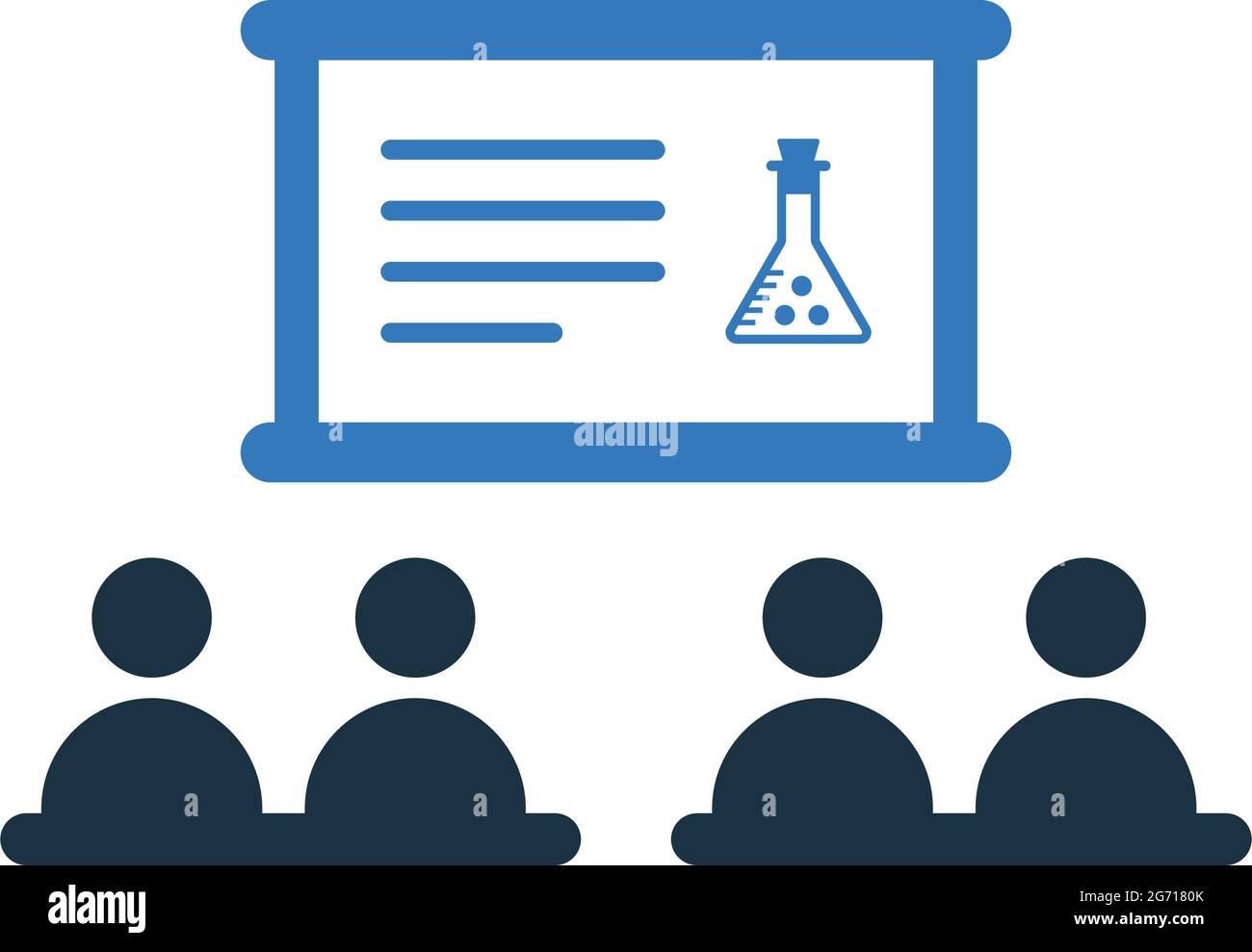 Training icon teacher learner classroom Cut Out Stock Images & Pictures ...