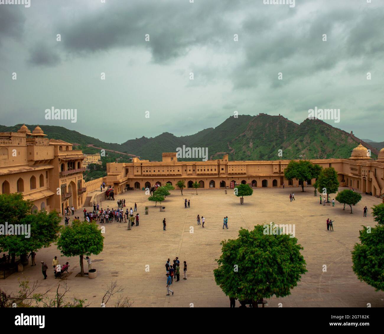 Landscape of Amber fort Stock Photo - Alamy