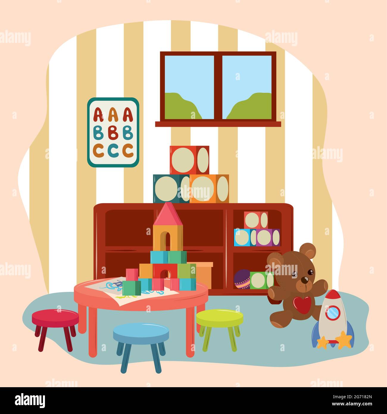 play room with toys Stock Vector Image & Art - Alamy