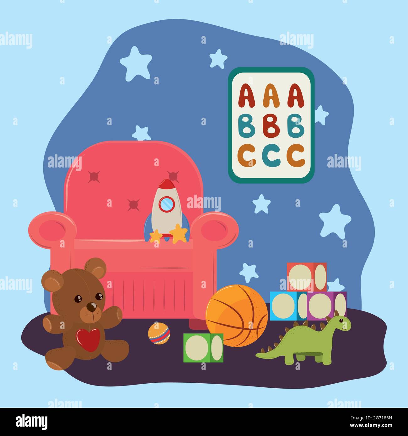 room with kids toys Stock Vector Image & Art - Alamy