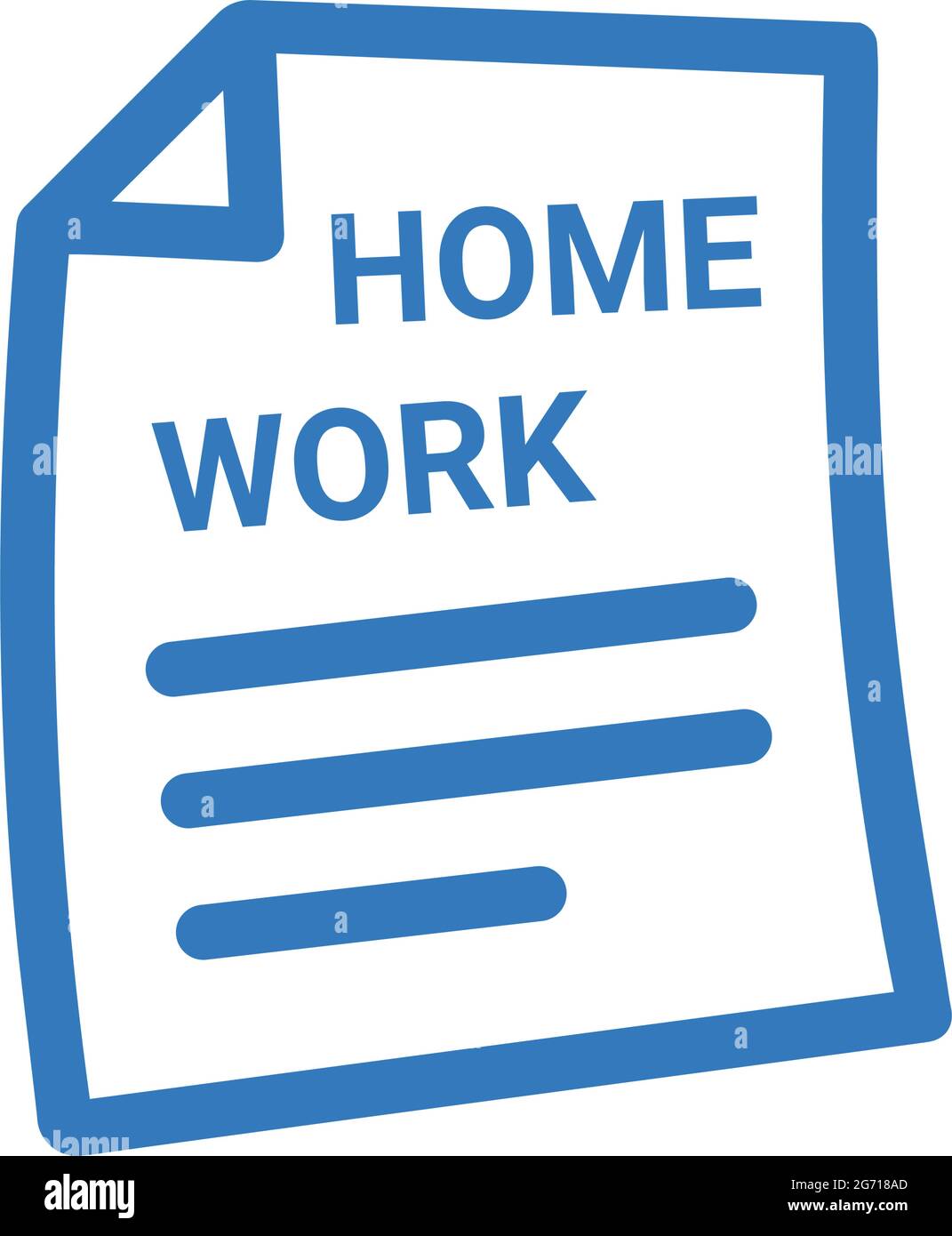 Homework Icon Stock Vector Images - Alamy