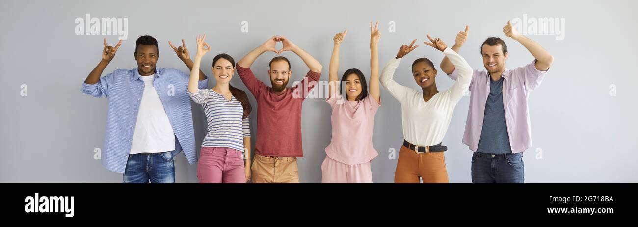 Hand gestures happy hi-res stock photography and images - Alamy