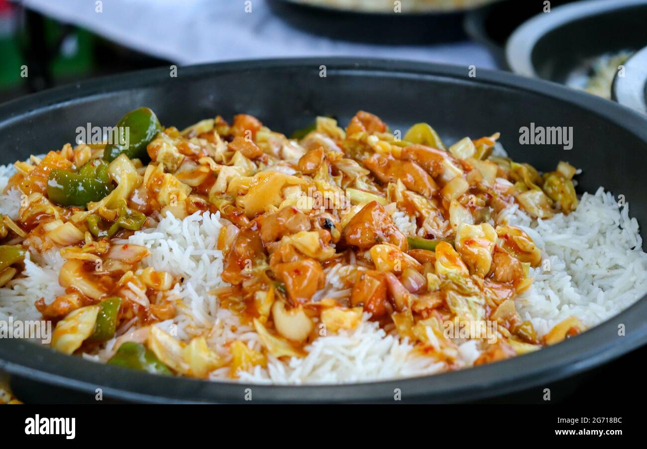 Closeup shot of an exotic rice and vegetable dish Stock Photo - Alamy