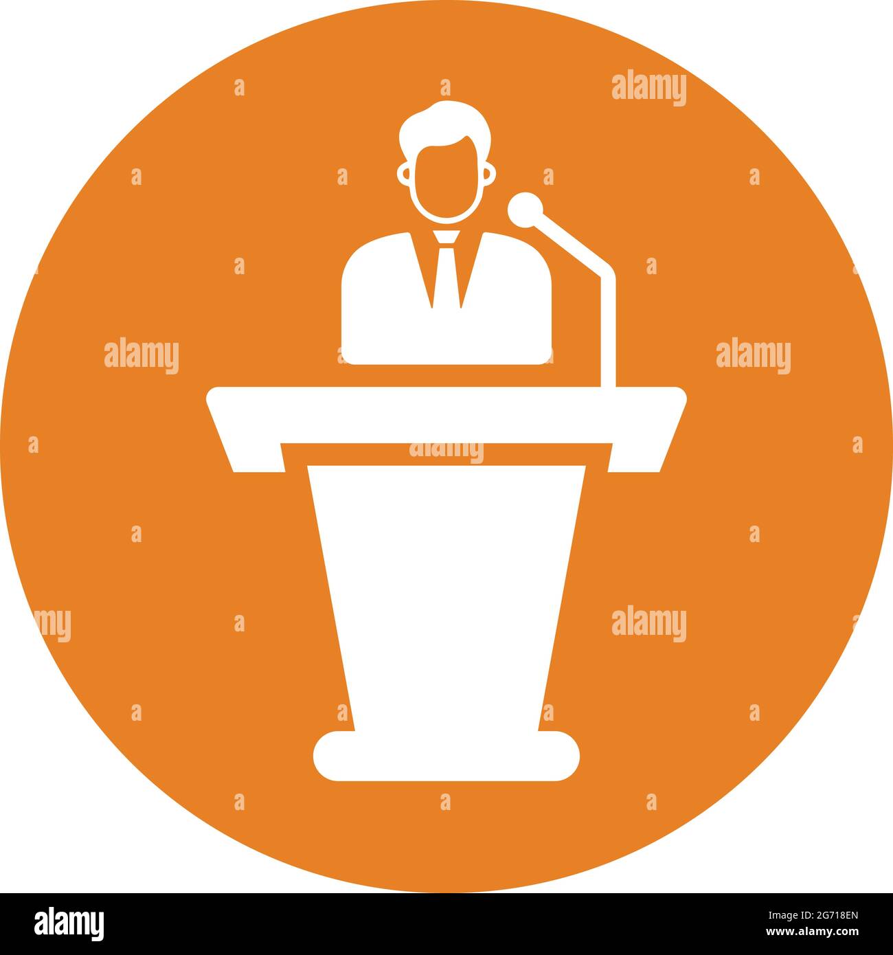 Lecture podium Stock Vector Images - Alamy