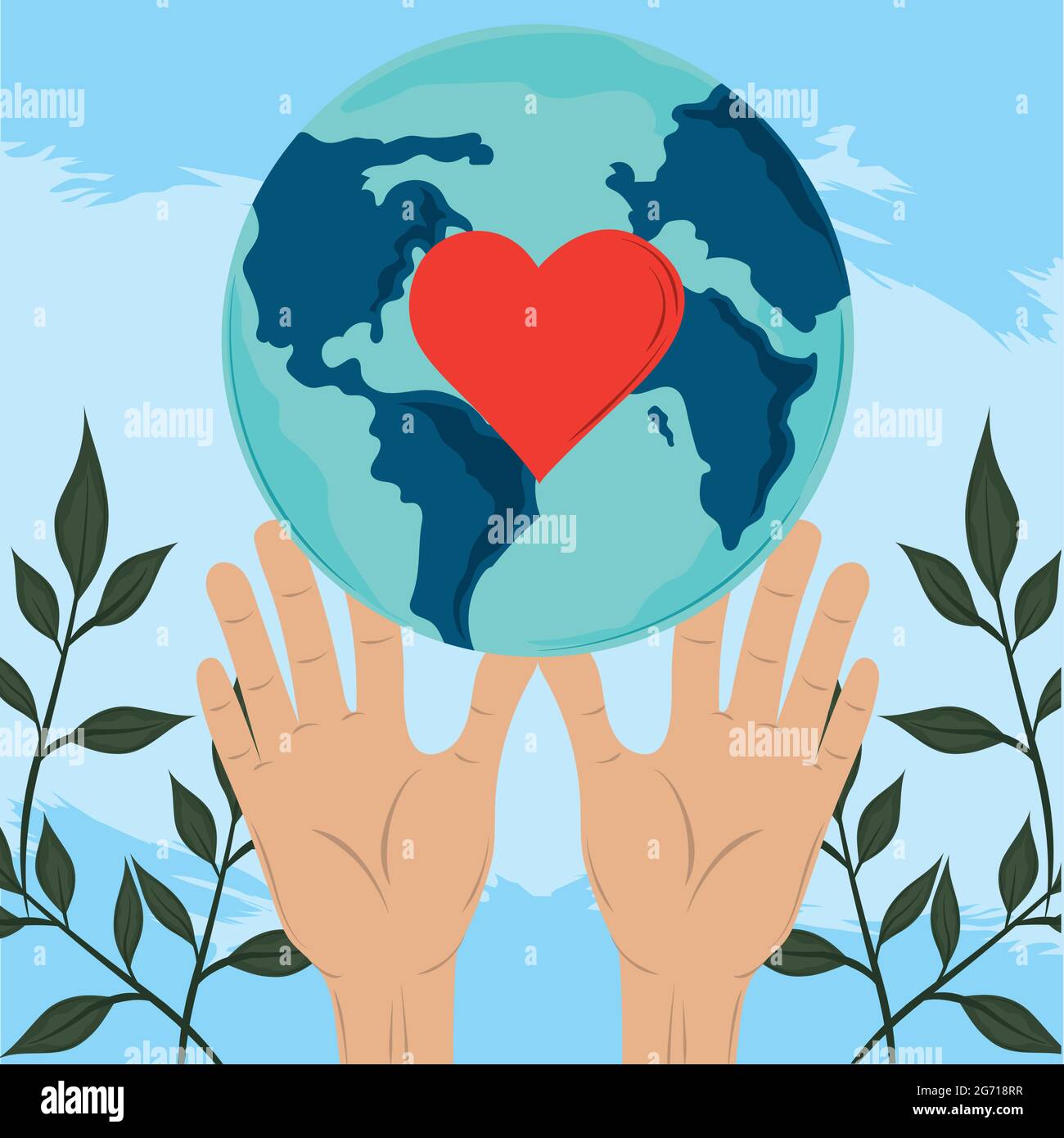 hands love world Stock Vector Image & Art - Alamy