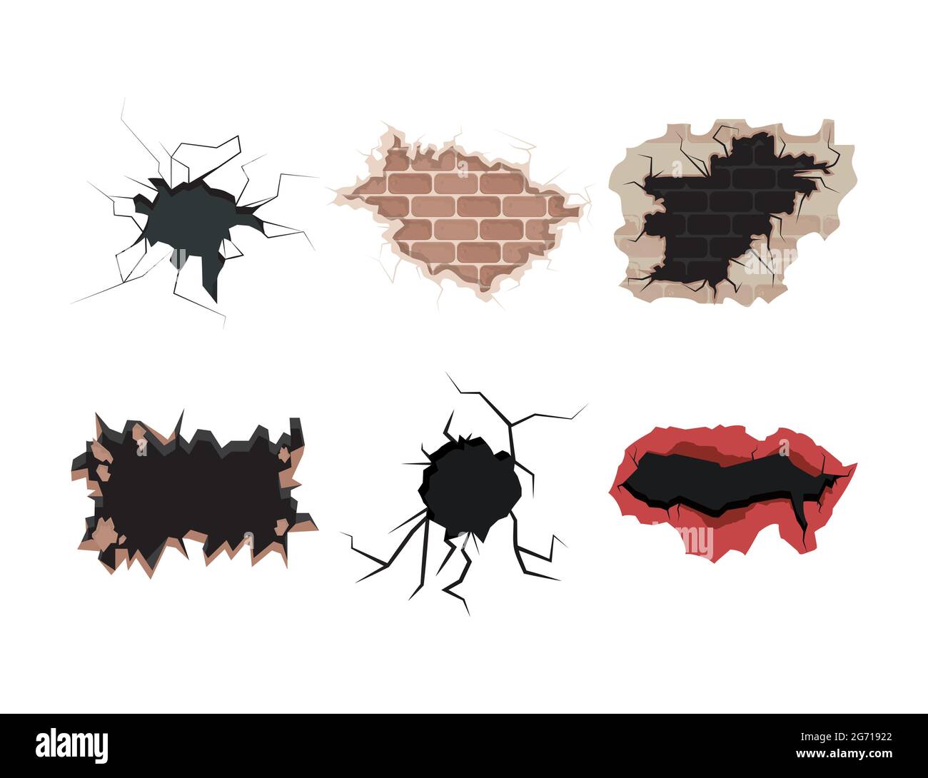 Break brick Cut Out Stock Images & Pictures - Alamy