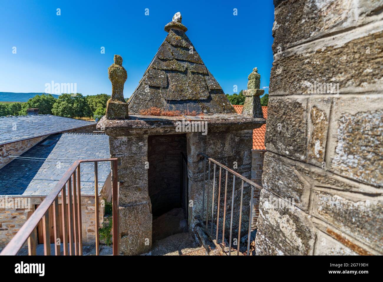 Antique vintage access to the top of the belfry Stock Photo - Alamy