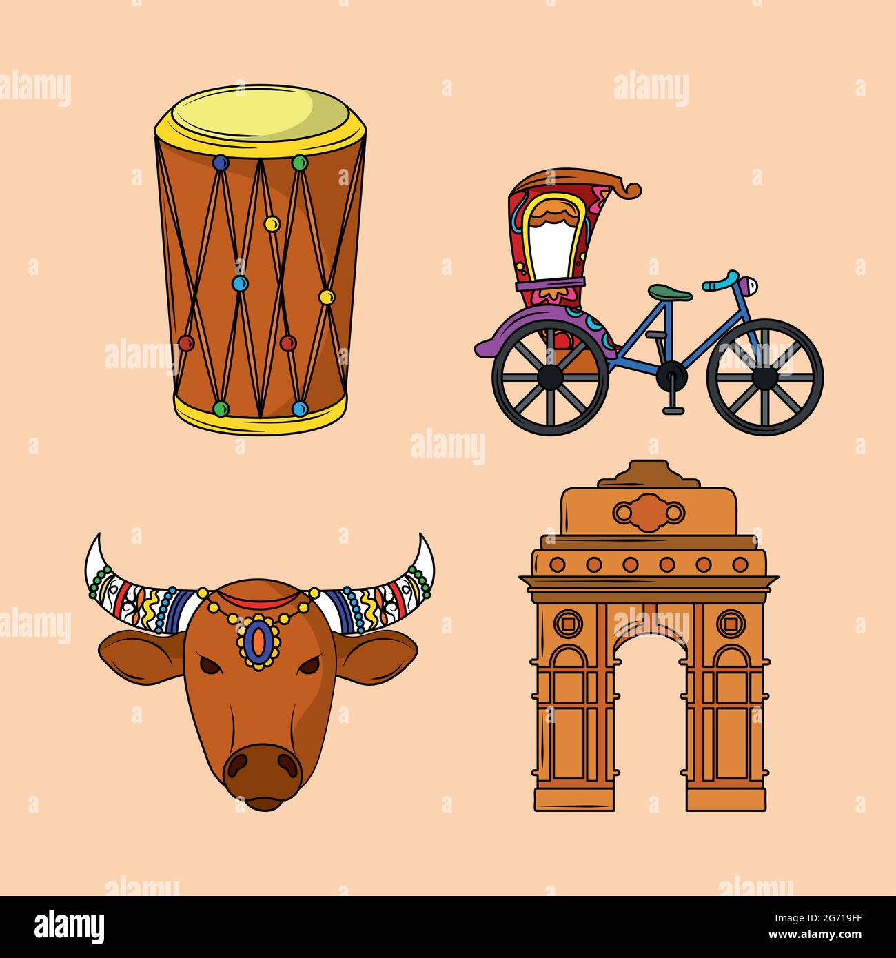 icon indian culture Stock Vector Image & Art - Alamy