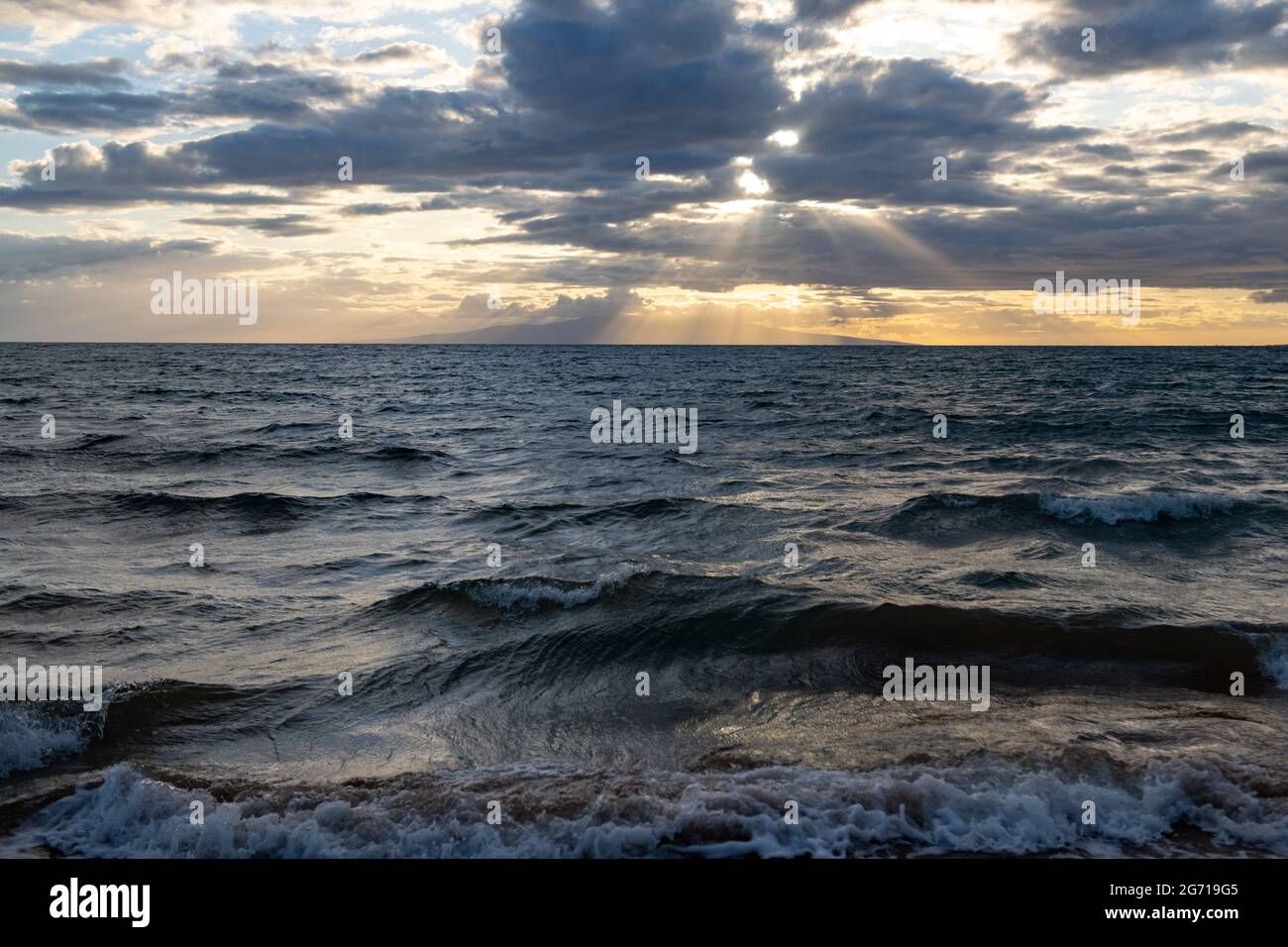 Tropical beach scene. Sea view from summer beach with sky. Coastal ...