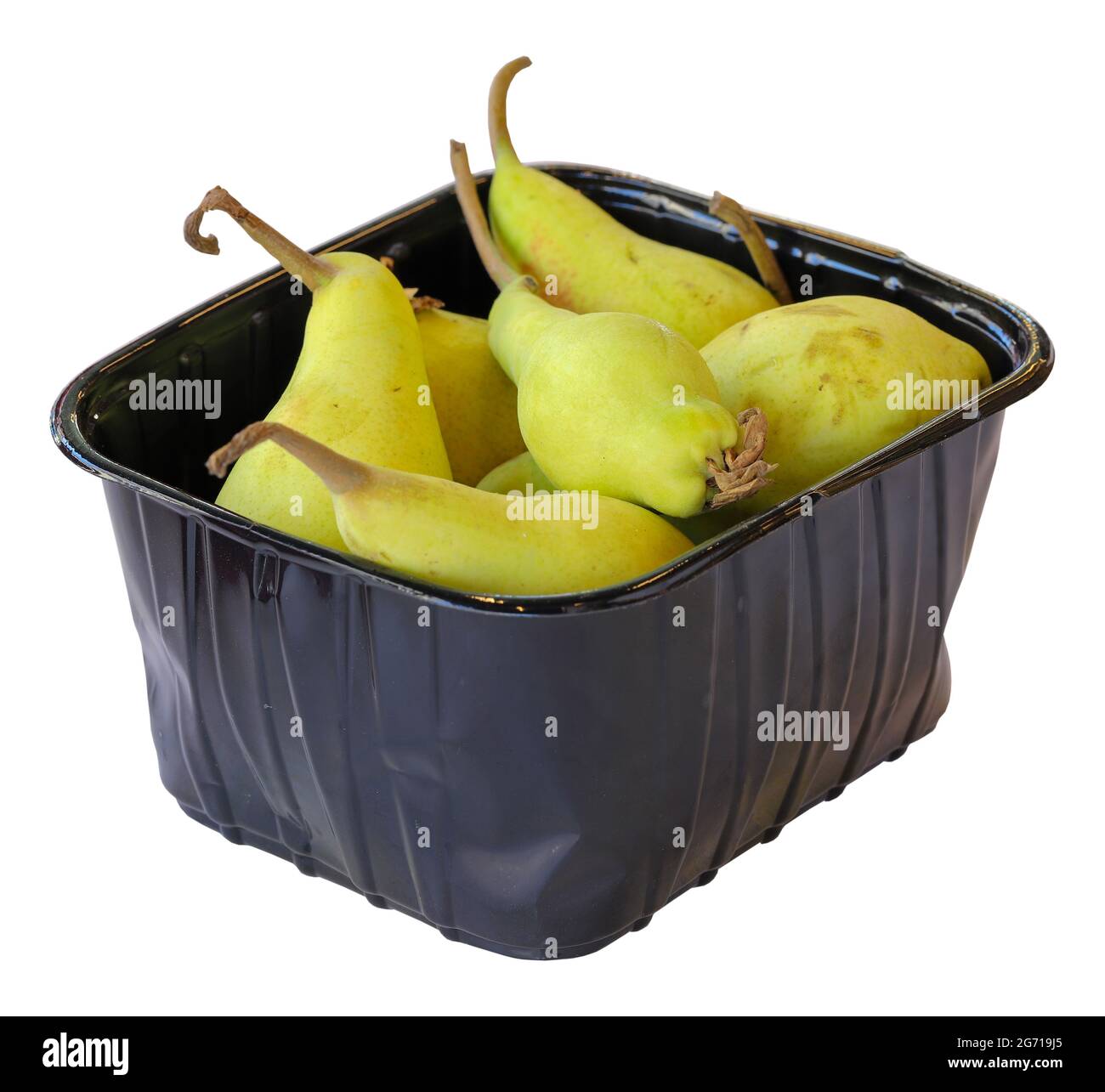 packed pears isolated on white background. Pear Clipping Path Stock ...