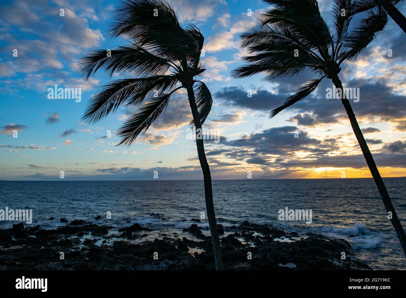 Tropical beach scene. Sea view from summer beach with sky. Coastal ...