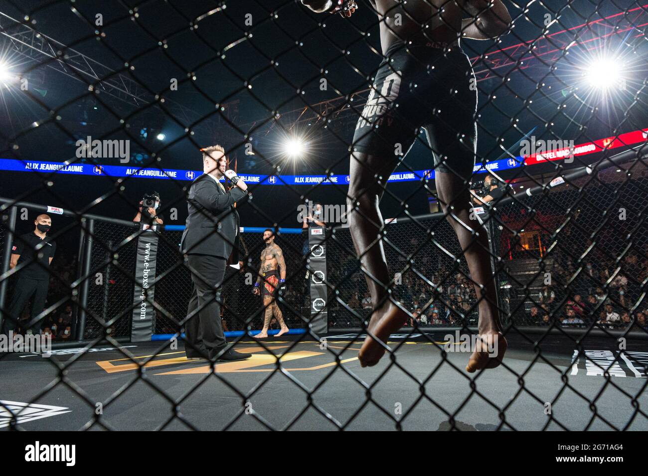 Paris, France. 09th July, 2021. French MMA fighter Alix Jeanguillaume ...