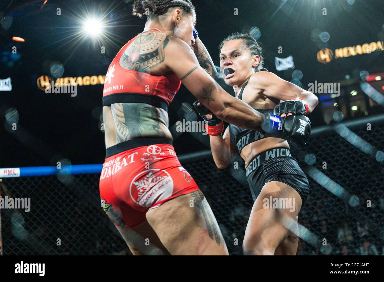 Paris, France. 09th July, 2021. French New Caledonian woman MMA fighter ...