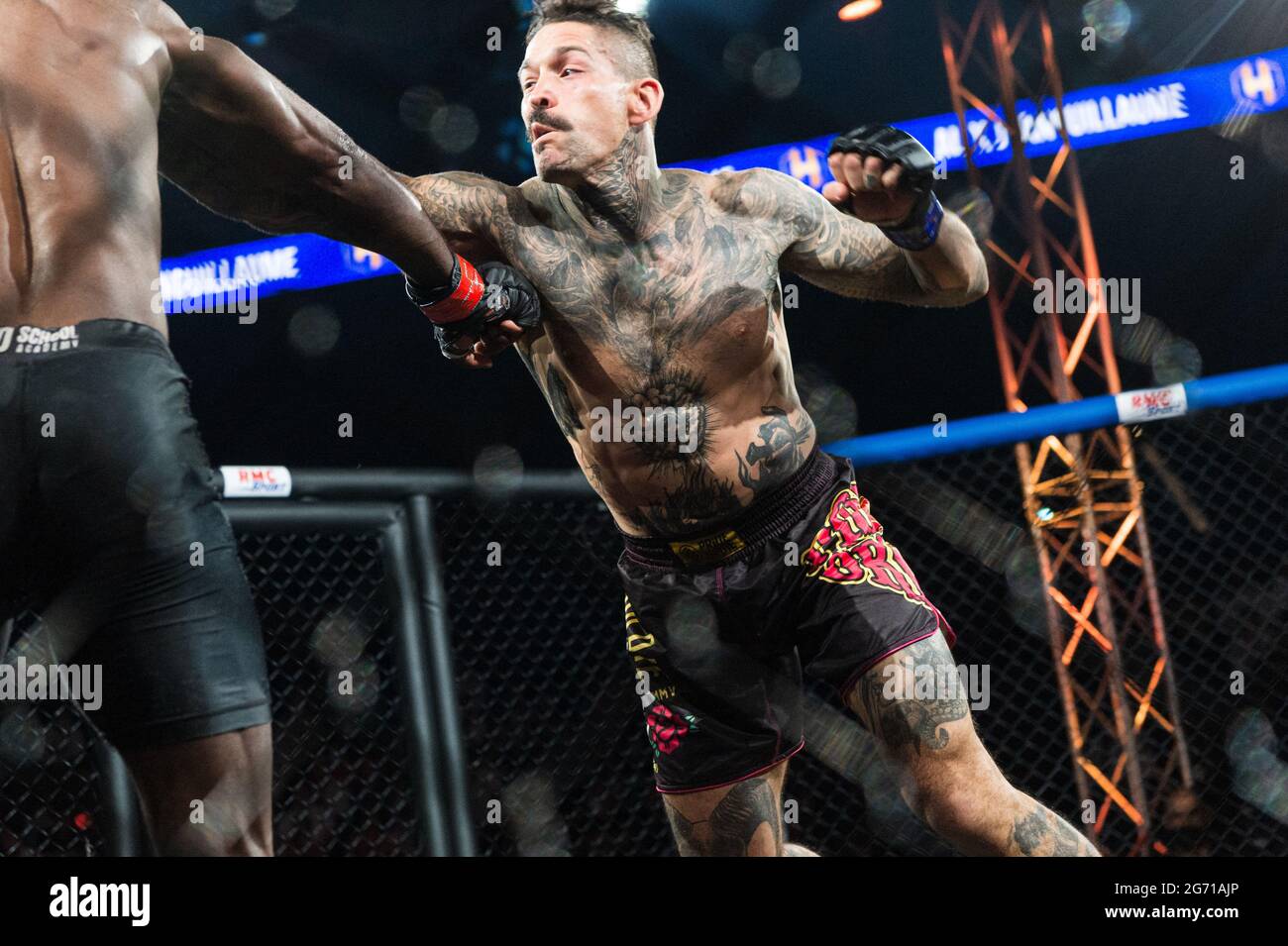 Paris, France. 09th July, 2021. French MMA fighter Alix Jeanguillaume ...