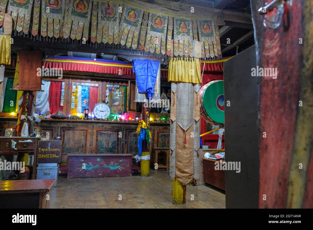 Komic, India - June 2021: Views of the Tangyud Monastery in Komic on ...