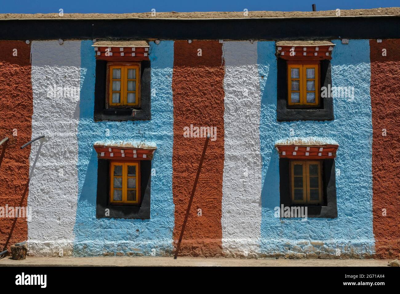 Komic, India - June 2021: Views of the Tangyud Monastery in Komic on ...