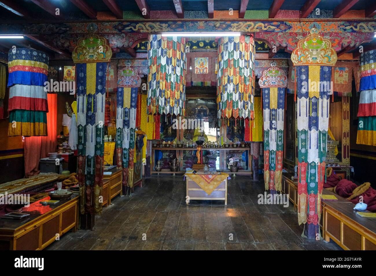 Komic, India - June 2021: Views of the Tangyud Monastery in Komic on ...