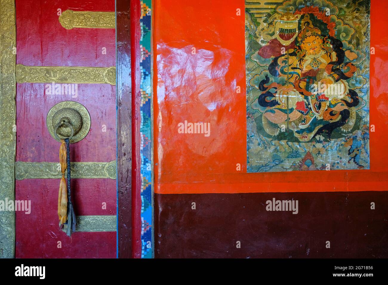 Komic, India - June 2021: Views of the Tangyud Monastery in Komic on ...