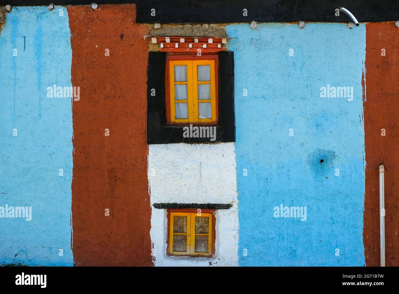 Komic, India - June 2021: Views of the Tangyud Monastery in Komic on ...