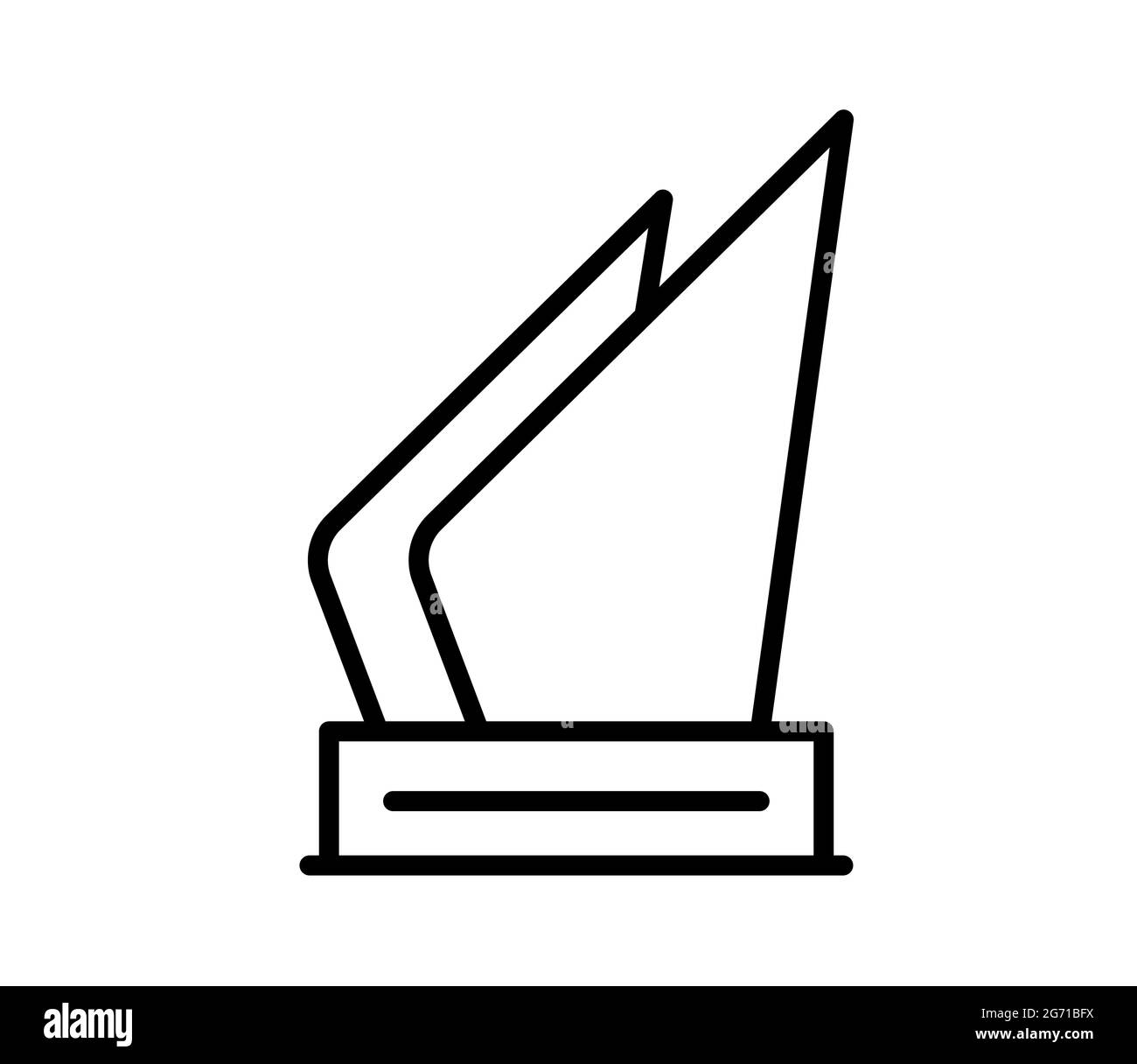 award honor single isolated icon with outline style vector design ...