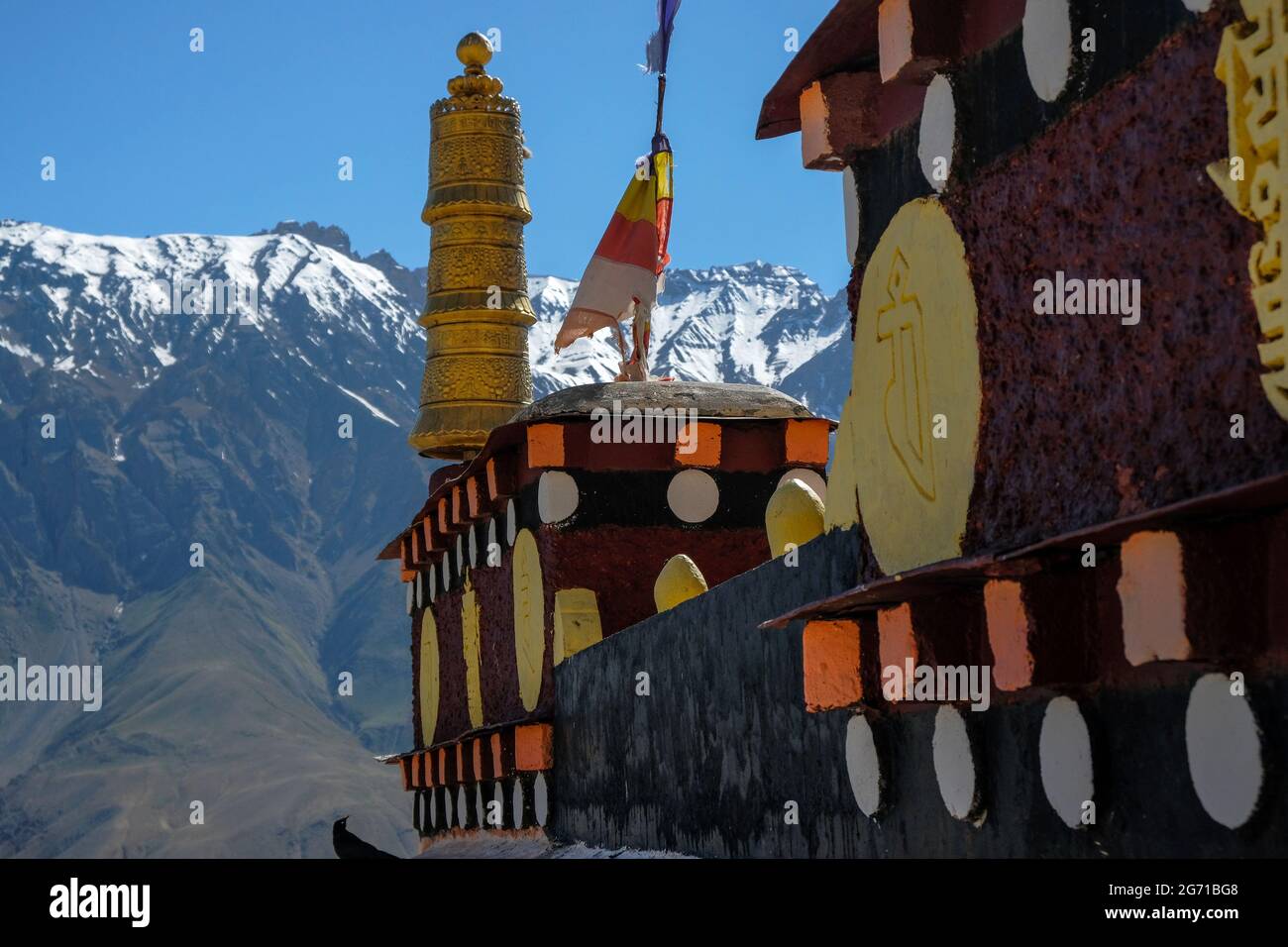 Kee, India - June 2021: Views of the Key Monastery in Kee on June 29 ...
