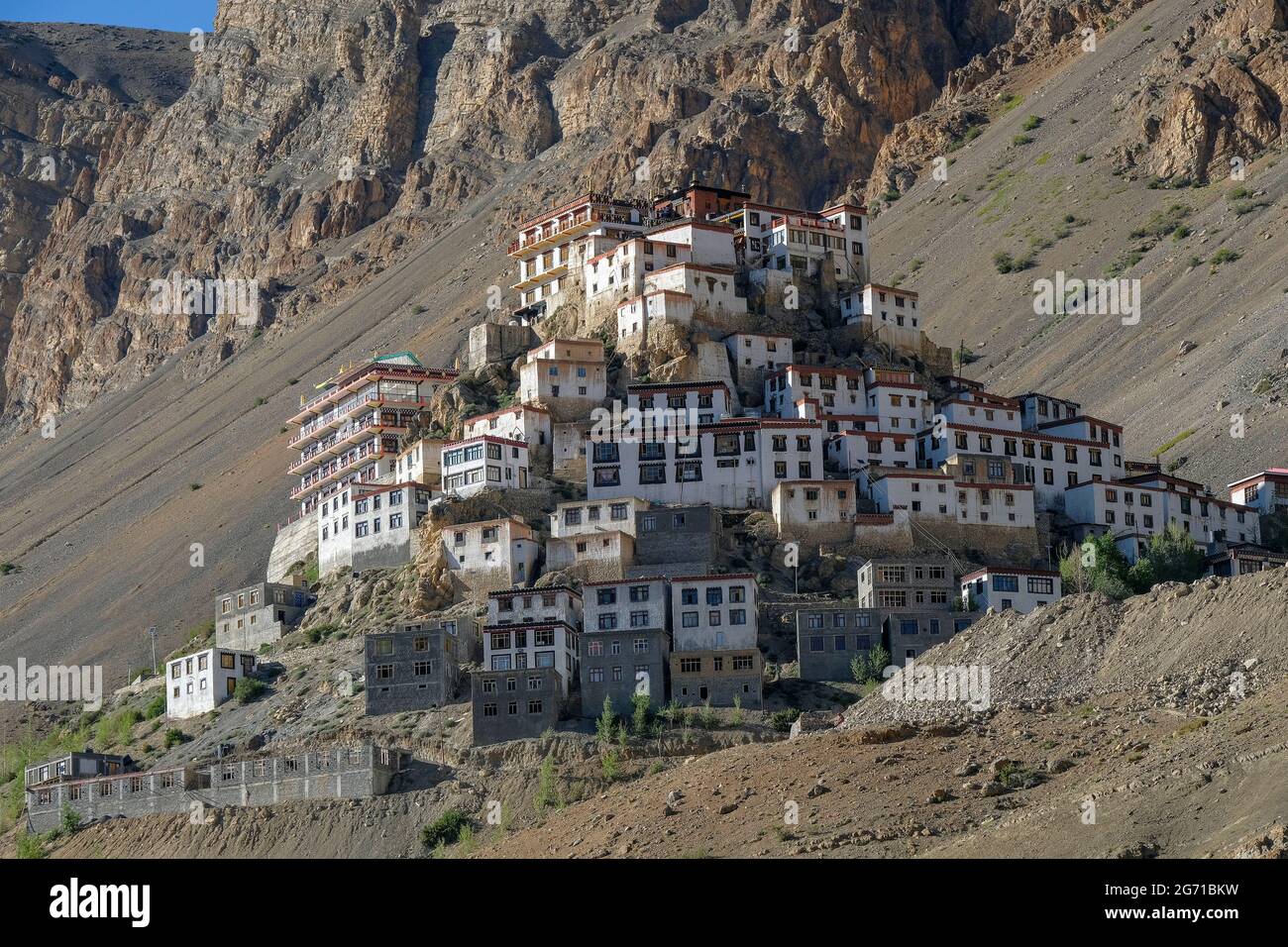Kee, India - June 2021: Views of the Key Monastery in Kee on June 29 ...