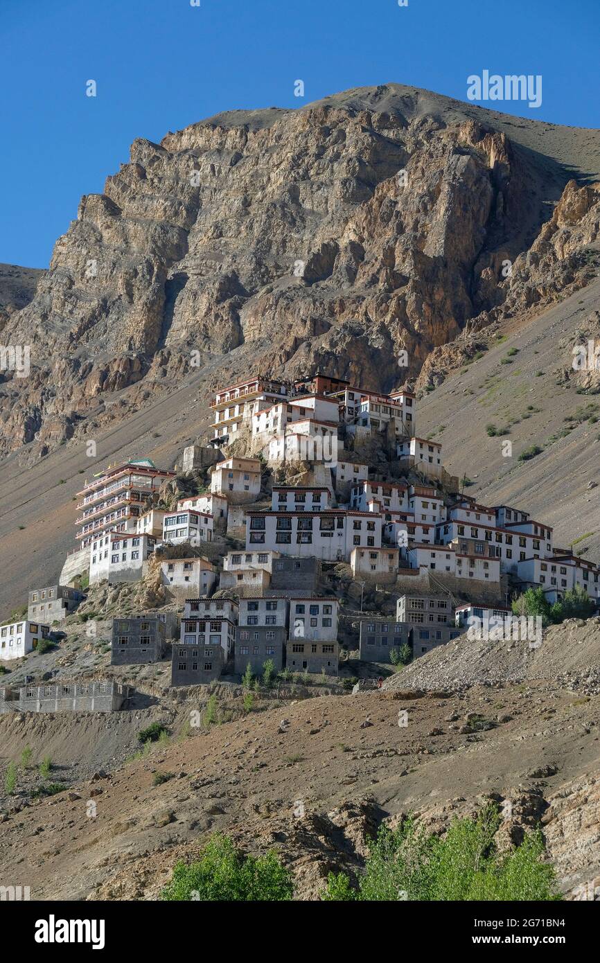 Kee, India - June 2021: Views of the Key Monastery in Kee on June 29 ...
