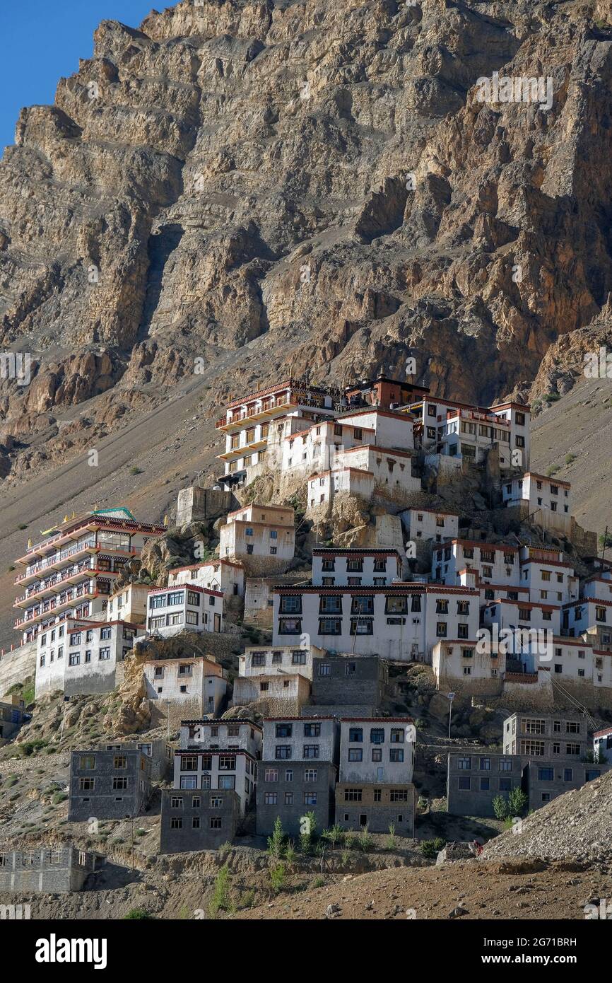 Kee, India - June 2021: Views of the Key Monastery in Kee on June 29 ...