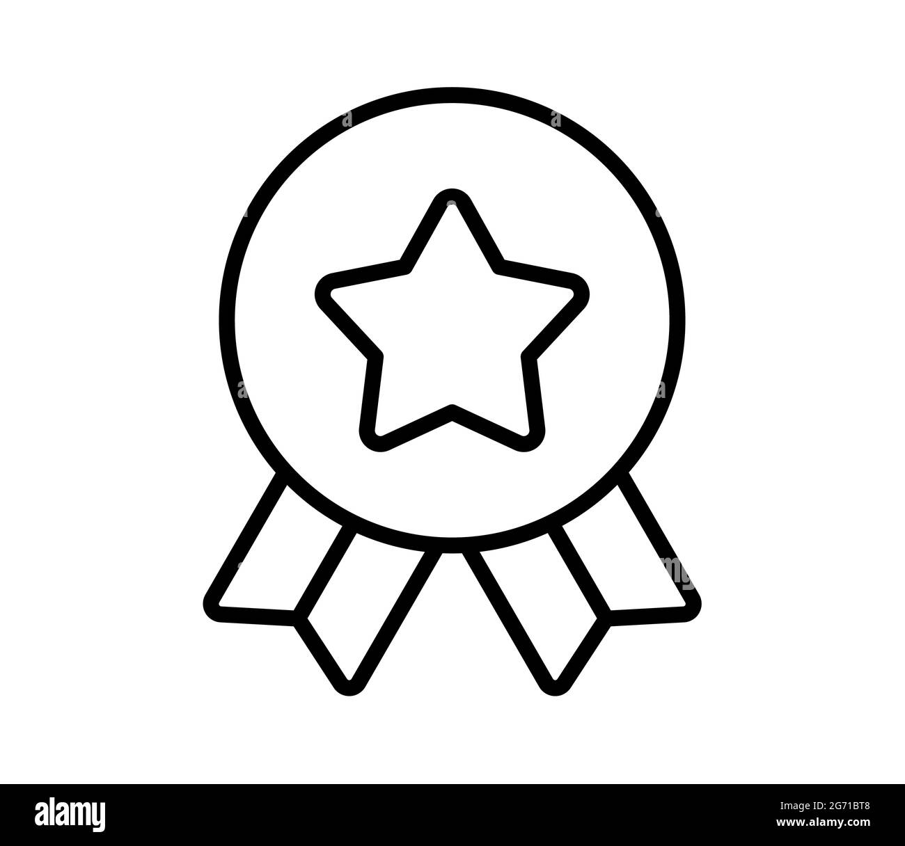 badge star single isolated icon with outline style vector design ...
