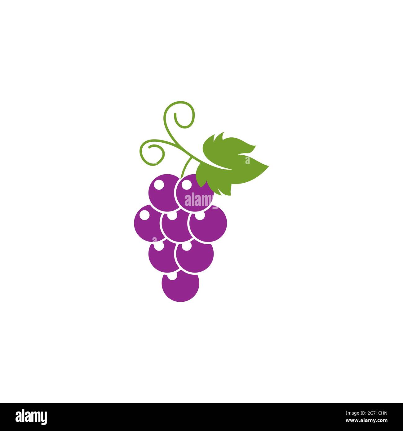 Grapes logo template vector icon illustration design Stock Vector Image ...
